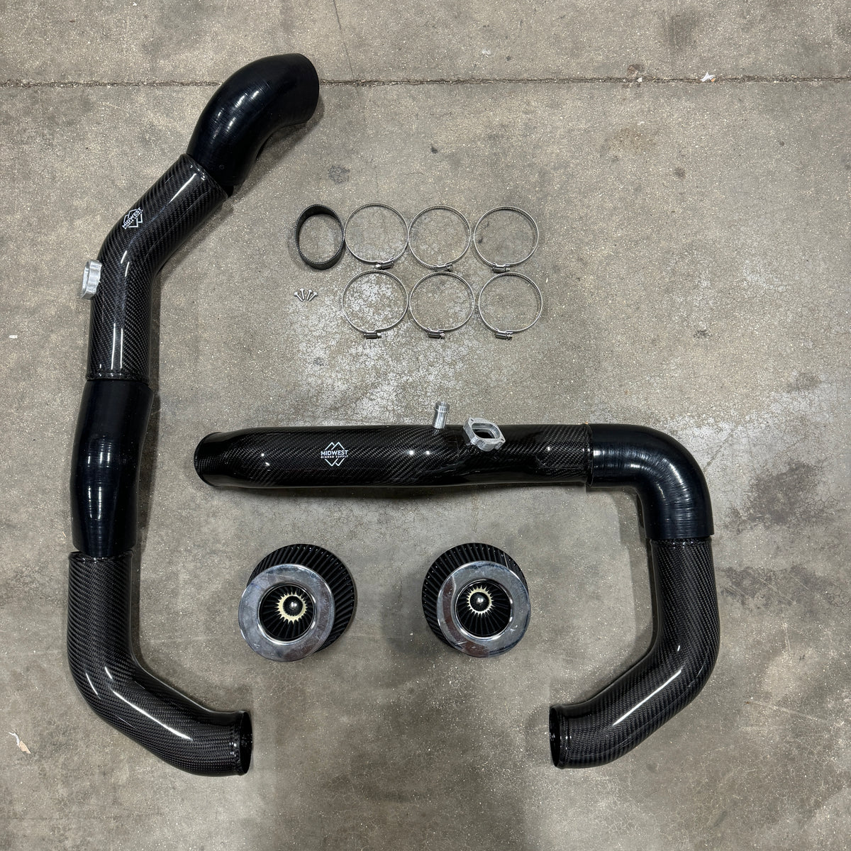 S55 Carbon Fiber Front Mount Intakes - BMW F80 M3 F82 F83 M4 F87 M2C ...