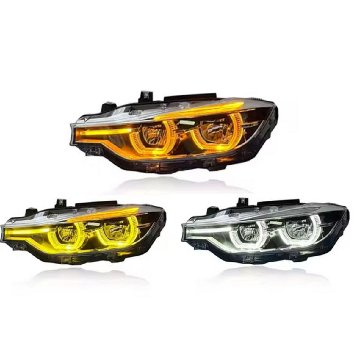 F30 3-Series LCI Style Switchback Headlights White/Yellow/Amber - F30 ...
