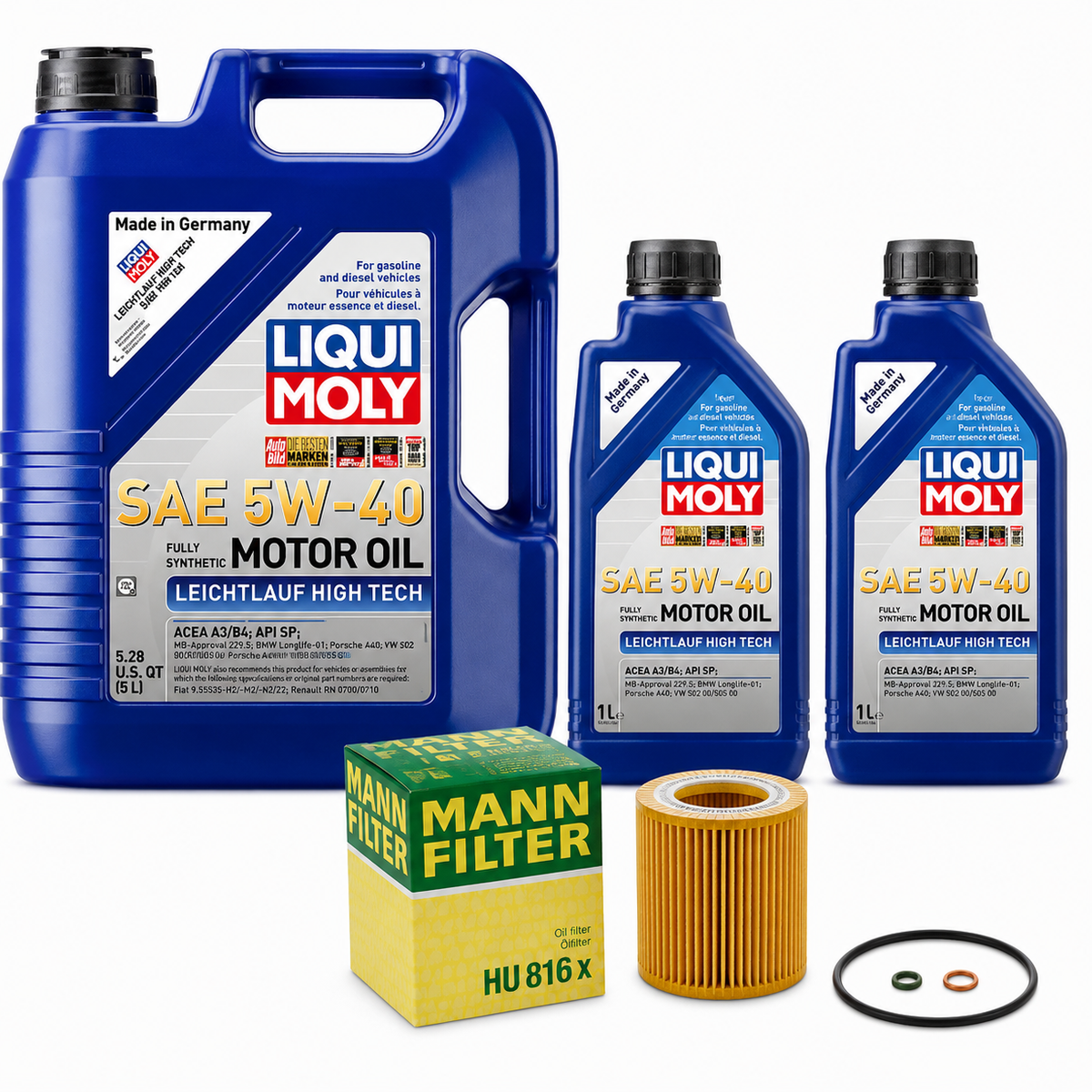 S55 F8X 5W-40 Liqui Moly Oil Change Kit - F80 M3 F82 F83 M4 F87 M2C ...