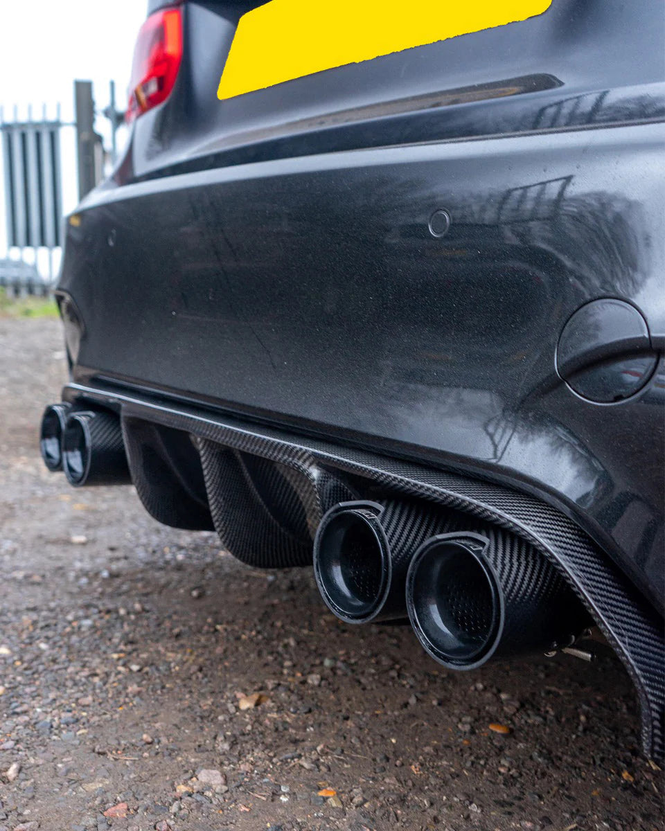 Big Fin V Style Carbon Fiber Rear Diffuser (F80 M3 | F82/F83 M4 ...