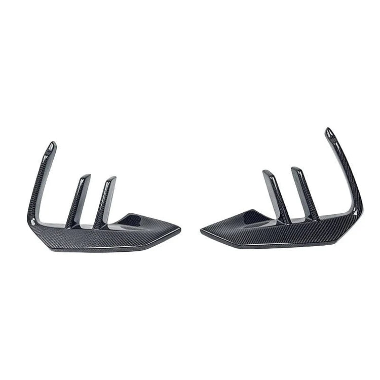 F87 M2C CTM Style Carbon Fiber Front Air Duct Splitters - F87 M2 Compe ...